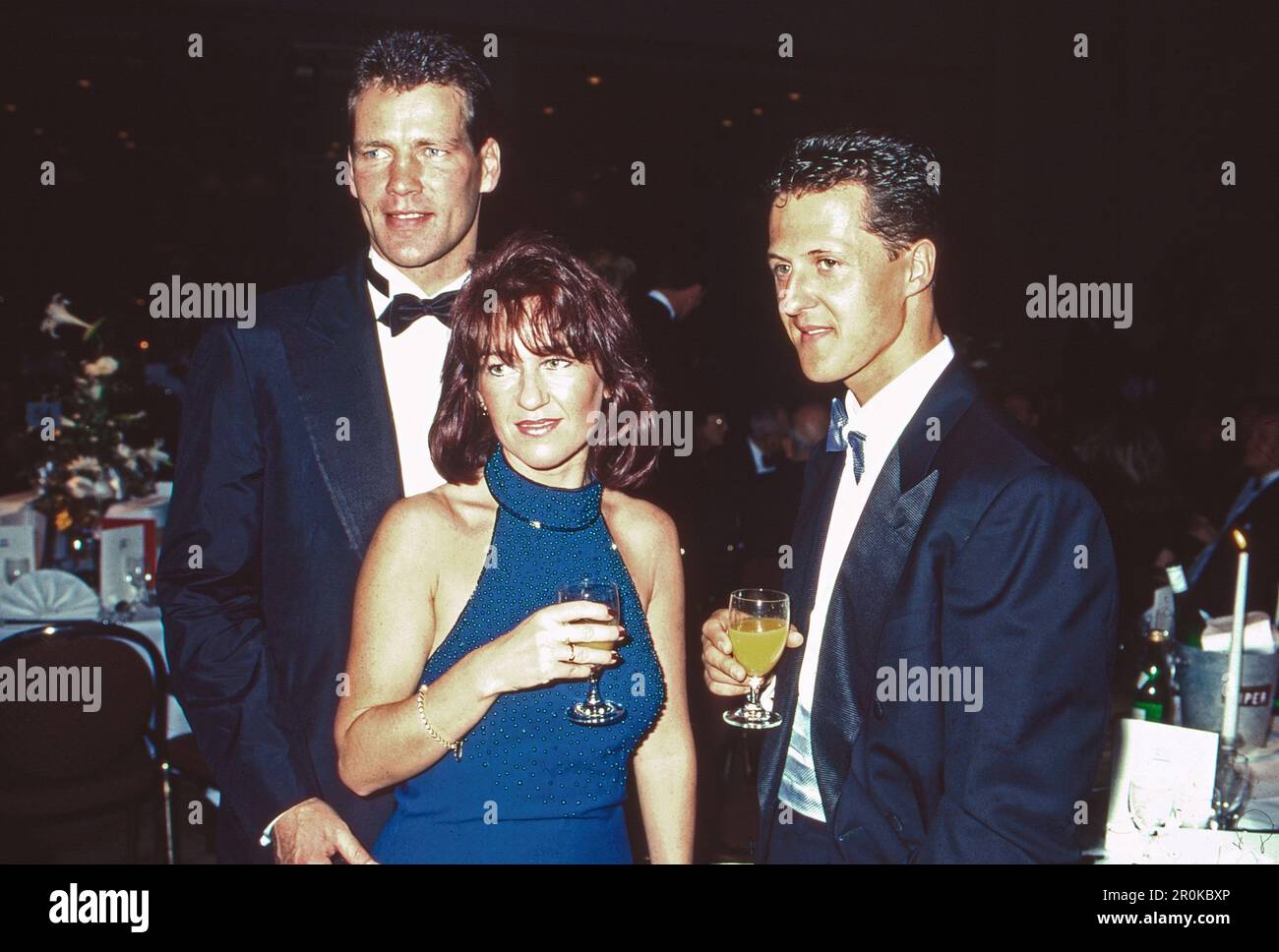 Henry Maske, deutscher Boxer, mit Ehefrau Manuela und Rennfahrer ...