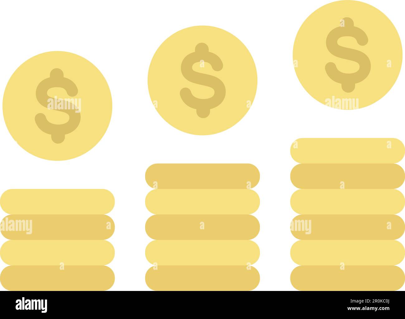 Coins icon vector image. Suitable for mobile application web ...