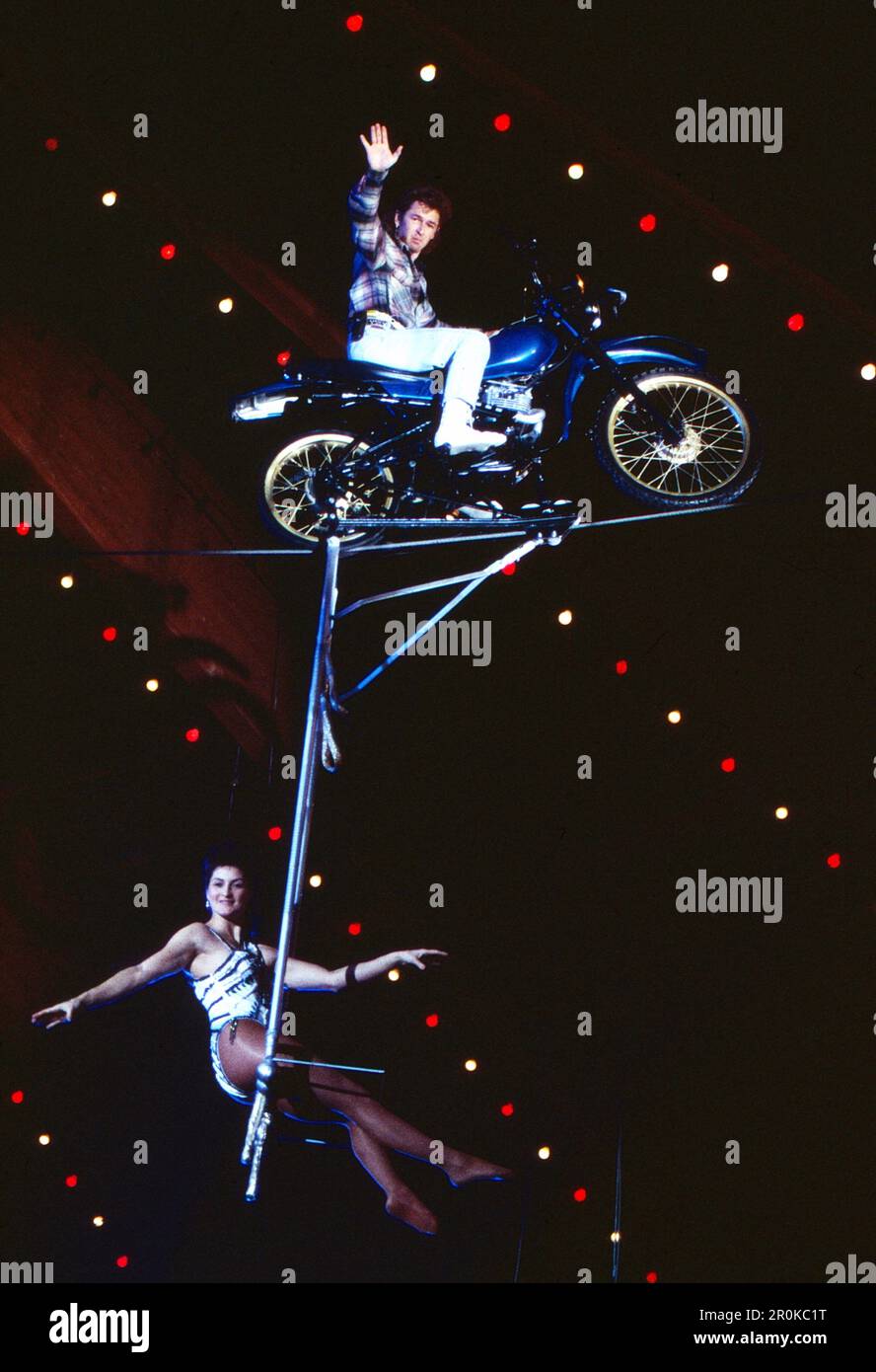 Peter Maffay, deutscher Sänger, Komponist und Motorradfan, bei einer ...