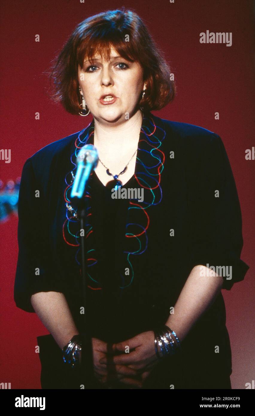 Maggie Reilly, schottische Sängerin, bei einem Auftritt, Deutschland um ...
