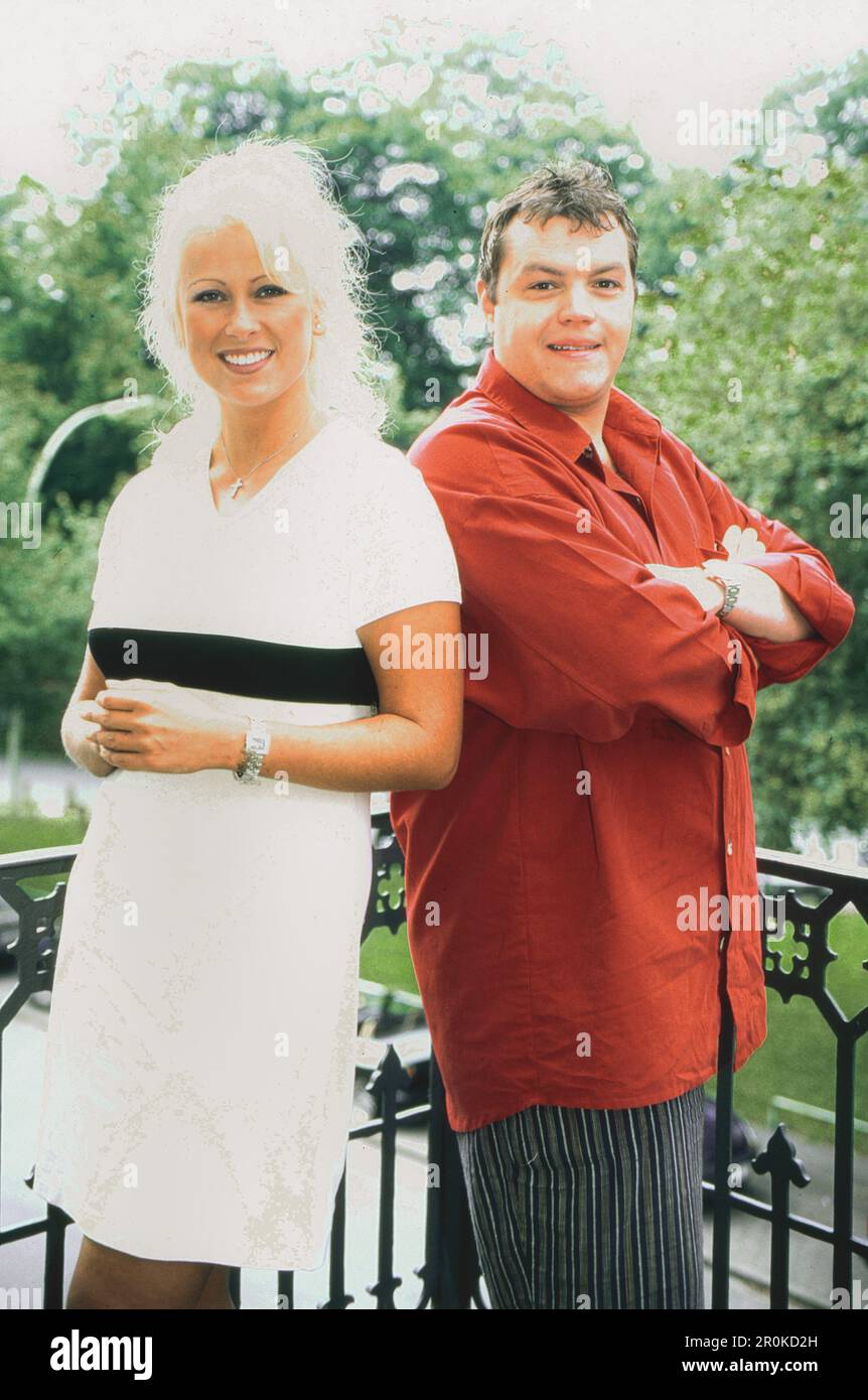 Oliver Reinhard und Jenny Elvers nach den Dreharbeiten zur Fernsehserie "Nikola", Deutschland um ...