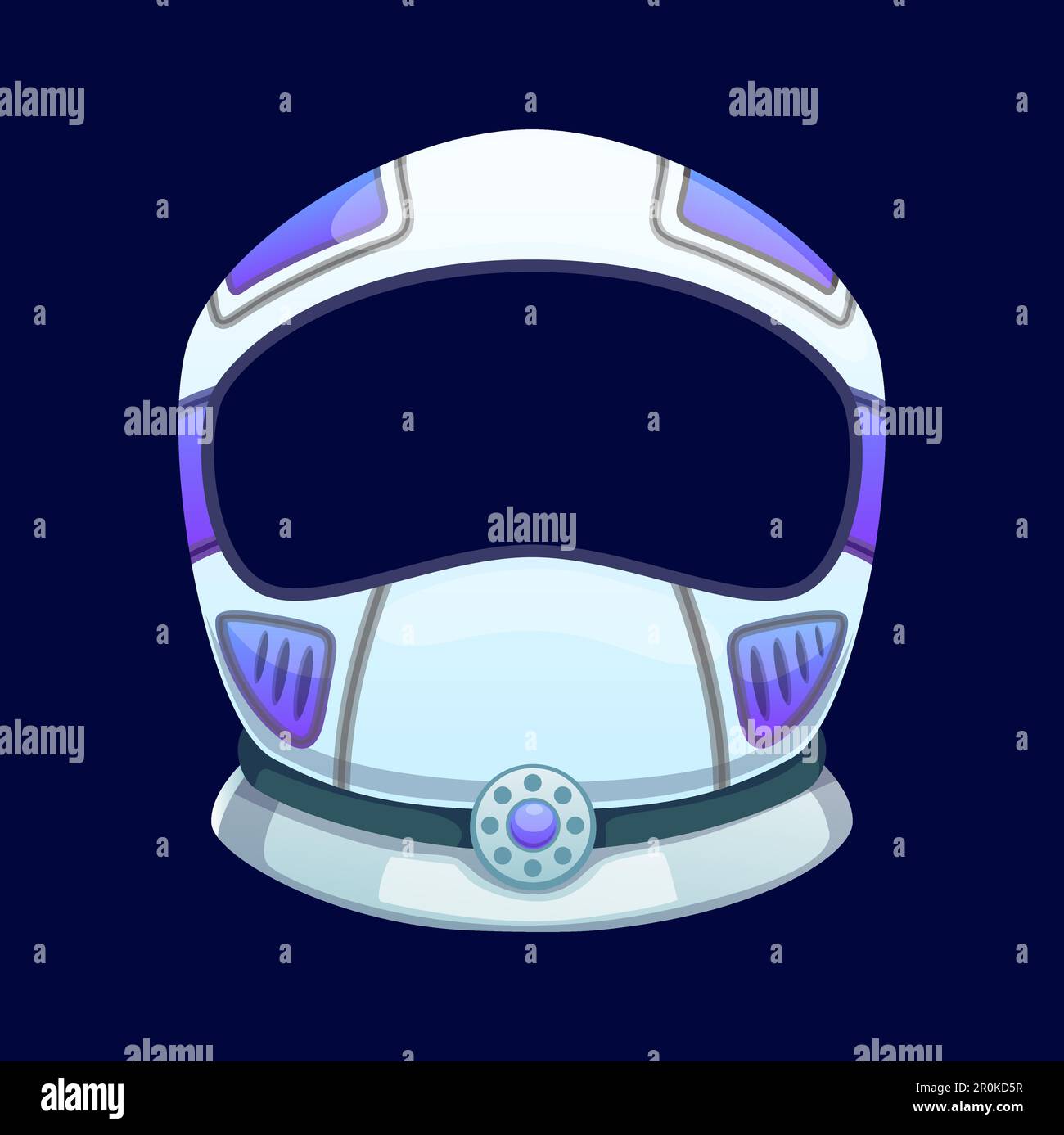 Cartoon space suit helmet for video chat isolated kids astronaut ...