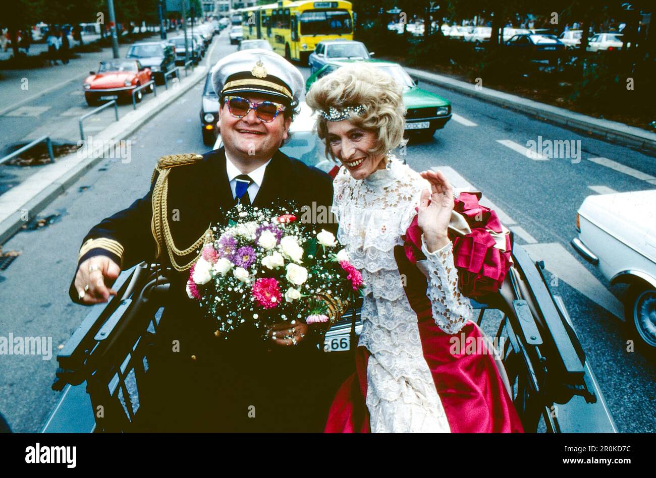 Olli Maier mit Partnerin Helga Feddersen in Hamburg, Deutschland, circa ...