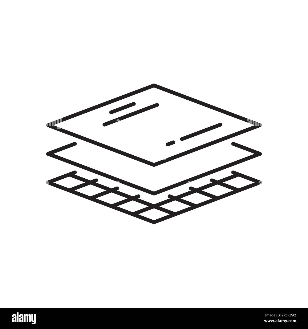 Layered fiber layer stacks of fabric and paper, material filters ...