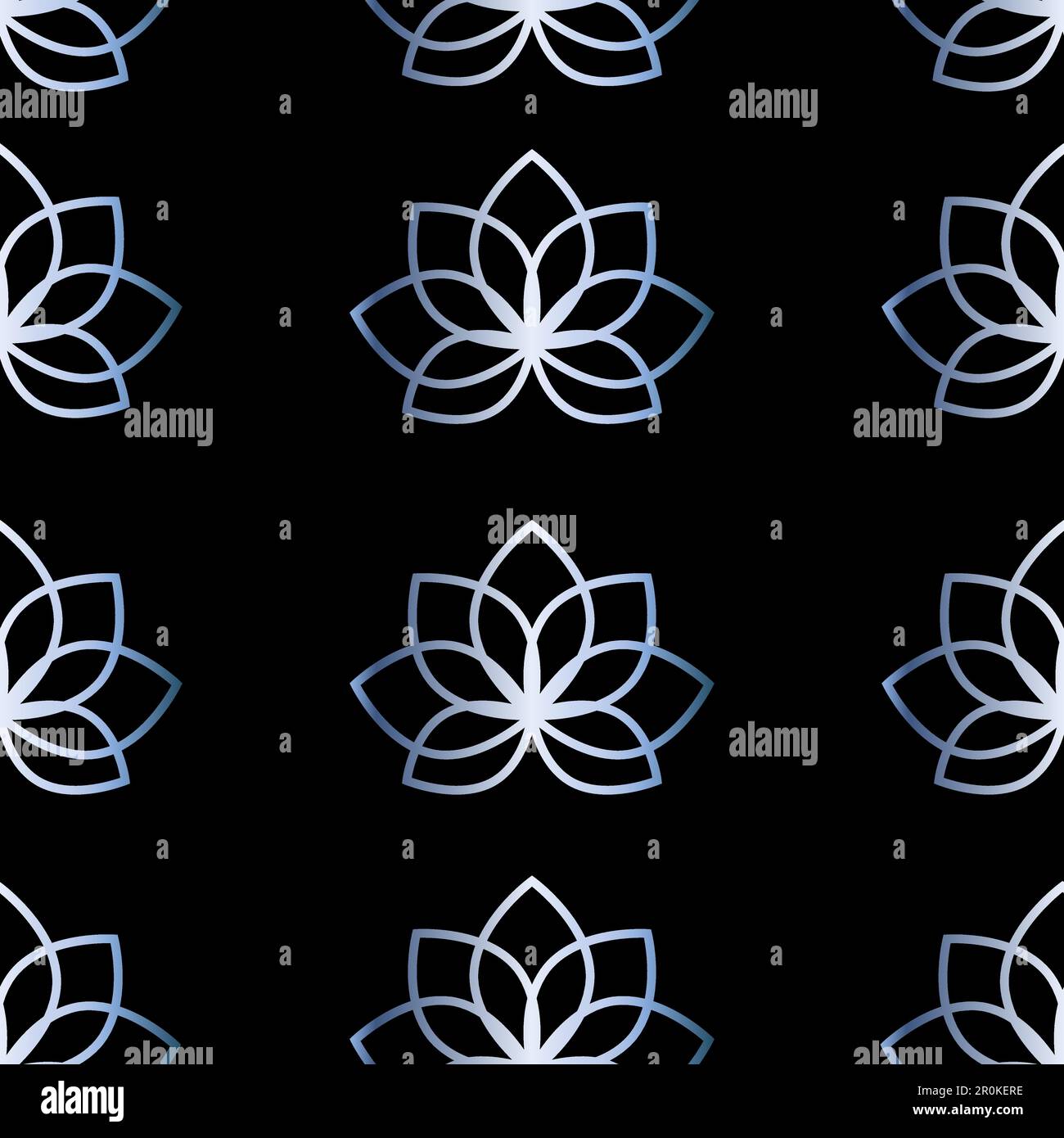 Silver lotus Stock Vector Images - Alamy