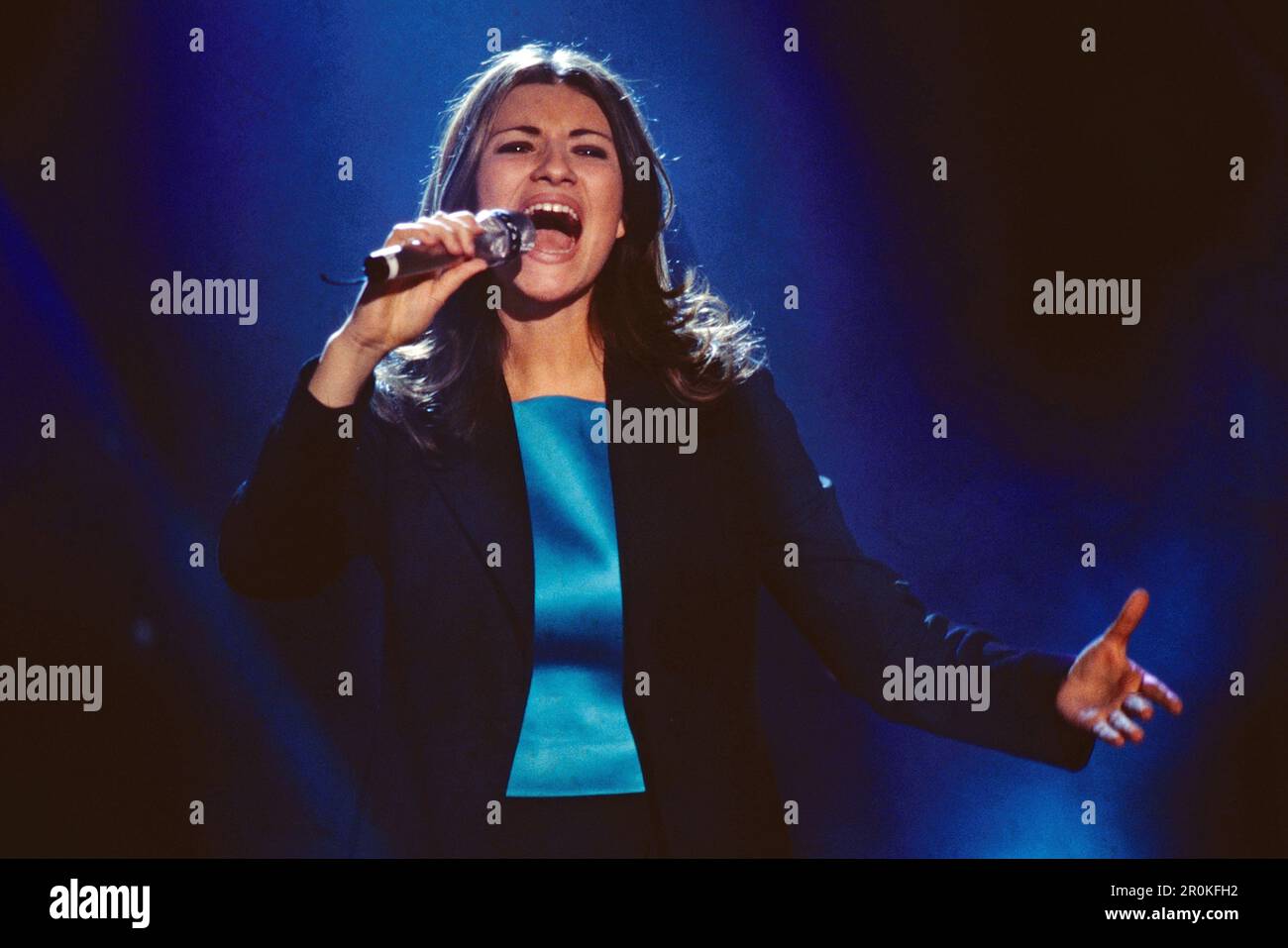 Laura Pausini, italienische Pop Sängerin, TV-Auftritt, Deutschland ...