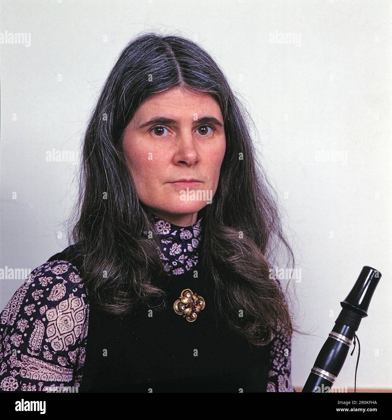 Julia Rayson, Klarinettistin, Portrait, Deutschland, circa 1974. Julia ...