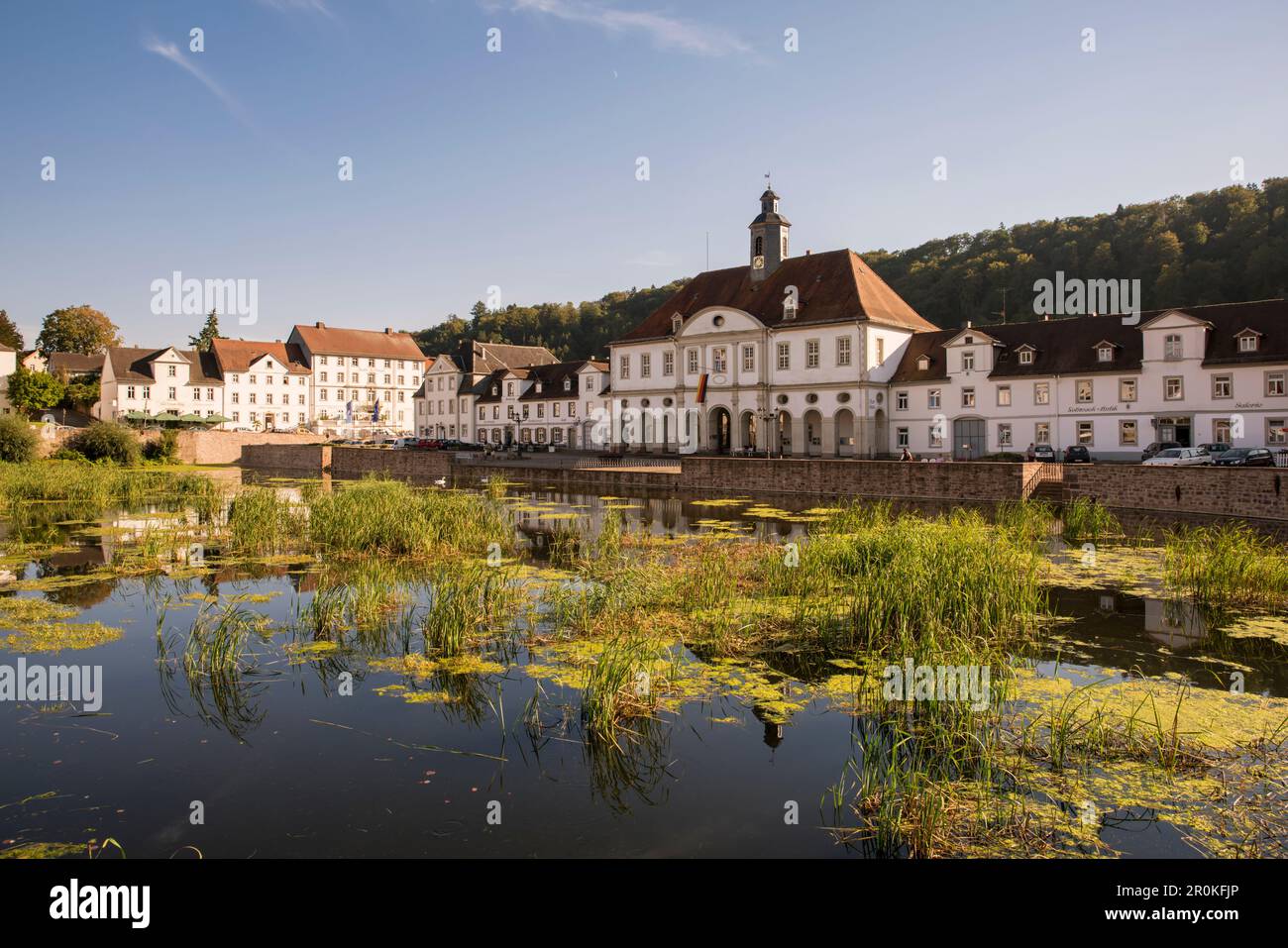 Former packing and storage house, now town hall of Bad Karlshafen at ...