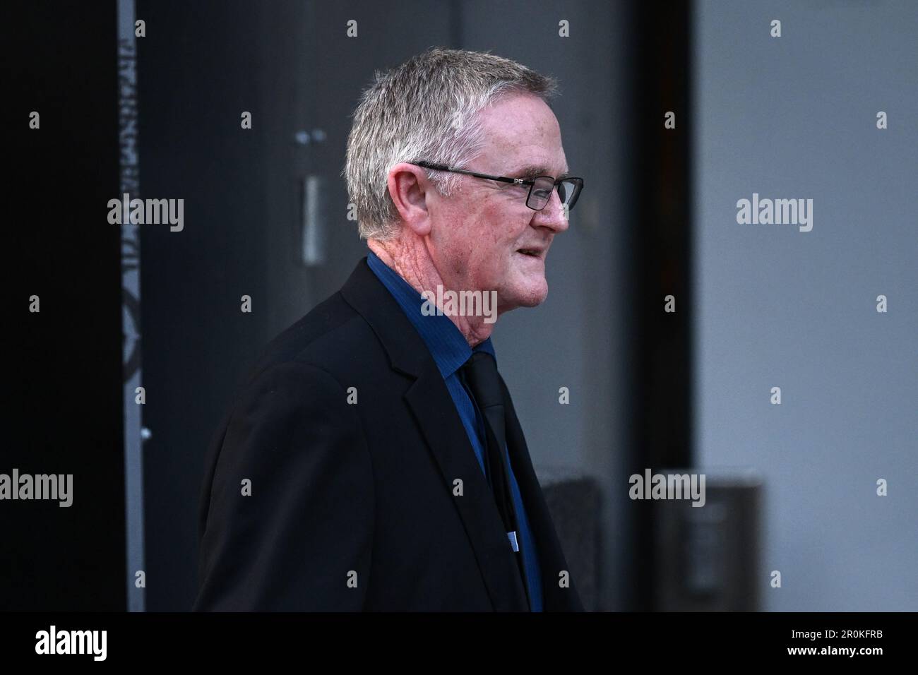 William Fleming, the father of Simon Fleming, leaves the NSW Supreme ...