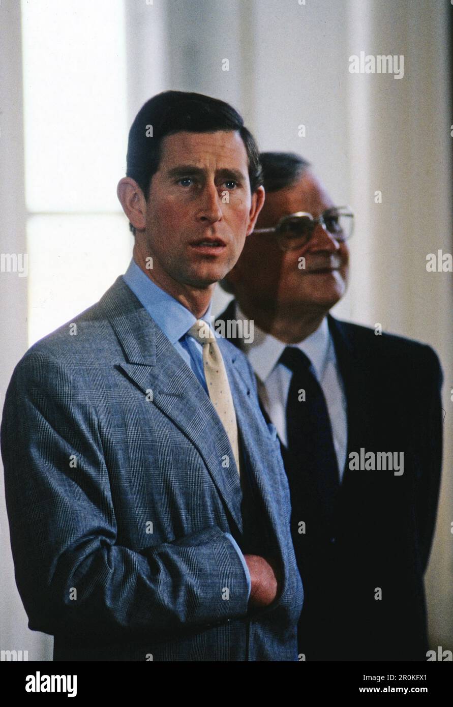 Prinz Charles beim Besuch in München, Deutschland, 1987. Prince Charles ...