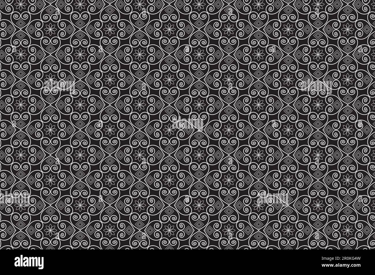 art abstract seamless pattern repeat with floral and geometric elements ...