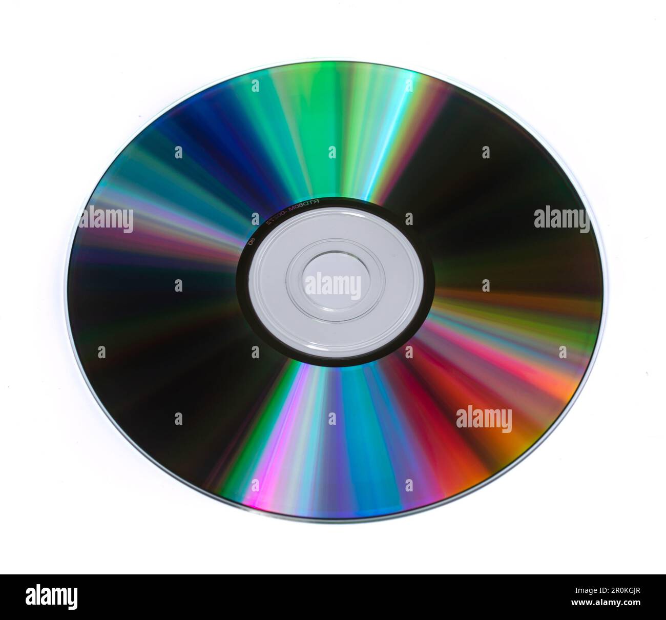 Compact Disc Reflecting Light Spectrum Isolated on White Stock Photo ...