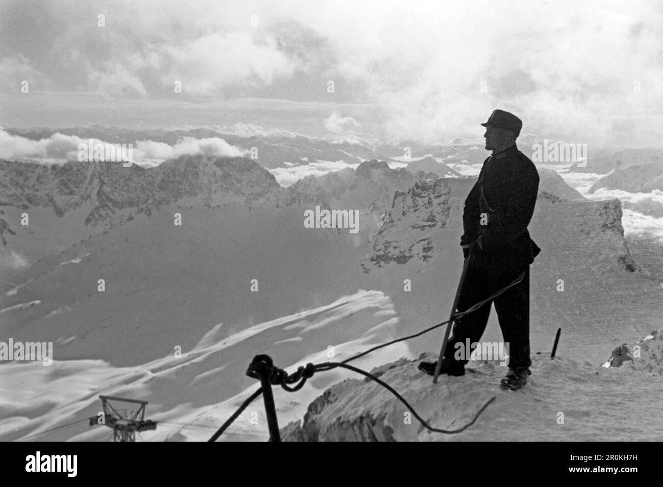 Deutschlands am höchsten stationierter Grenzer, Blick ins ...