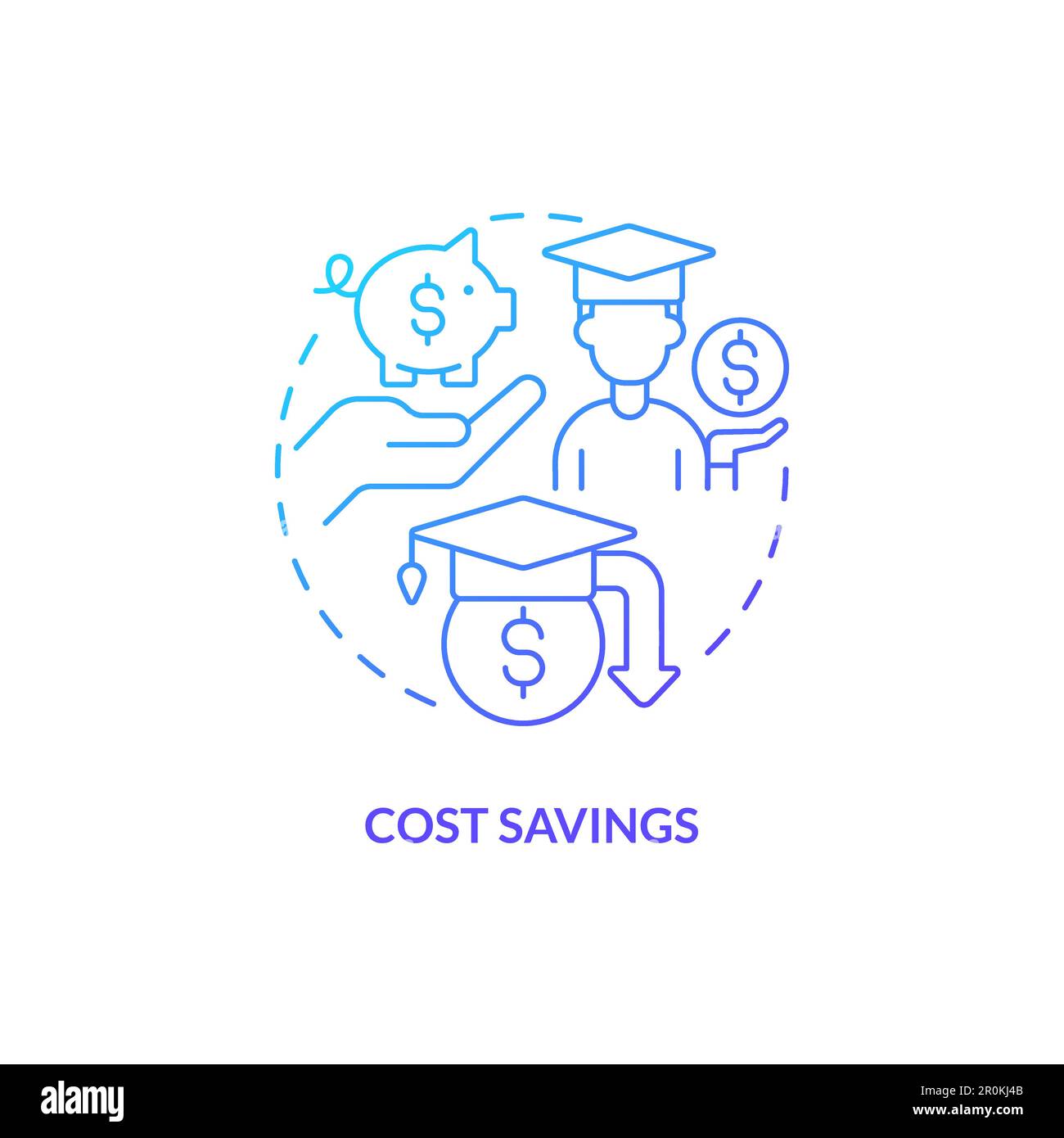 Cost savings blue gradient concept icon Stock Vector Image & Art - Alamy Cost savings blue gradient concept icon Stock Vector Image & Art - Alamy