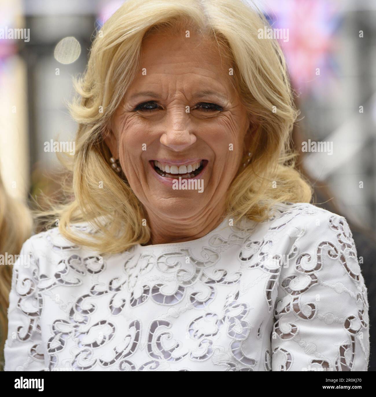 Jill Biden - US First Lady - attending the Coronation Big Lunch hosted ...