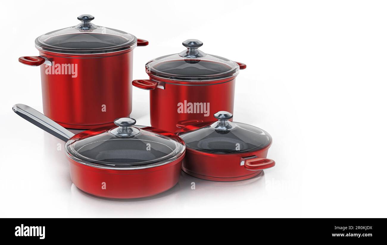 Various cooking pots Cut Out Stock Images & Pictures - Alamy