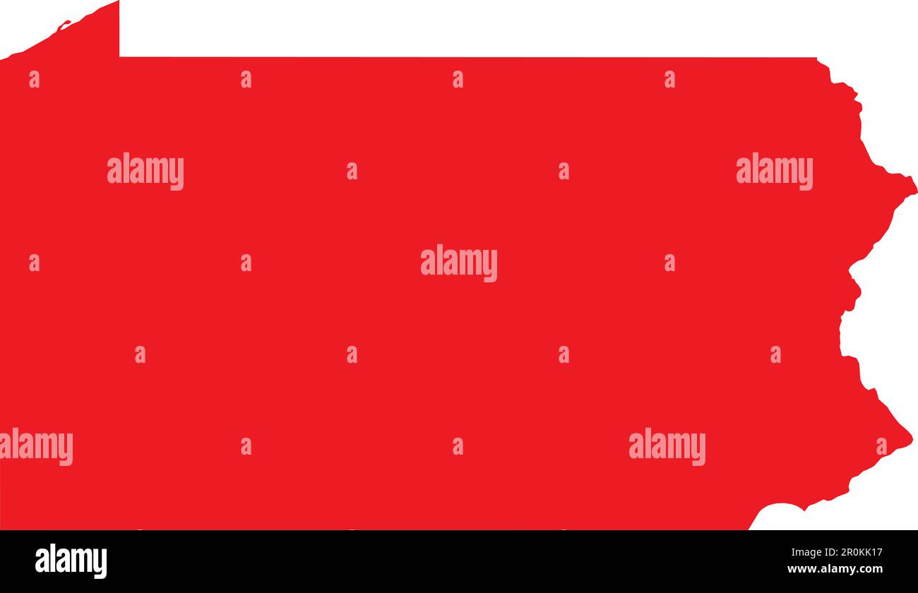 Map of eastern pennsylvania hi-res stock photography and images - Alamy