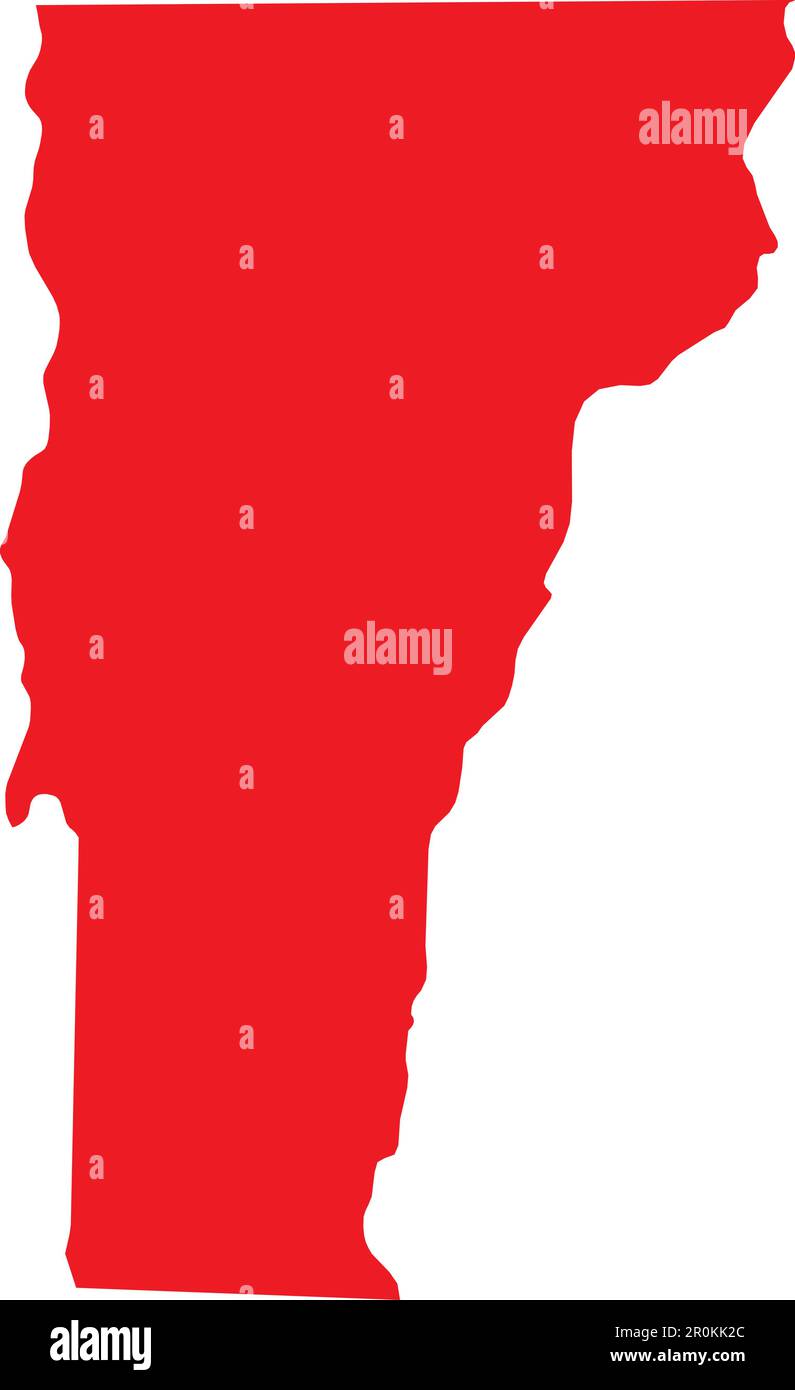 Vermont outline map flag Stock Vector Images - Alamy