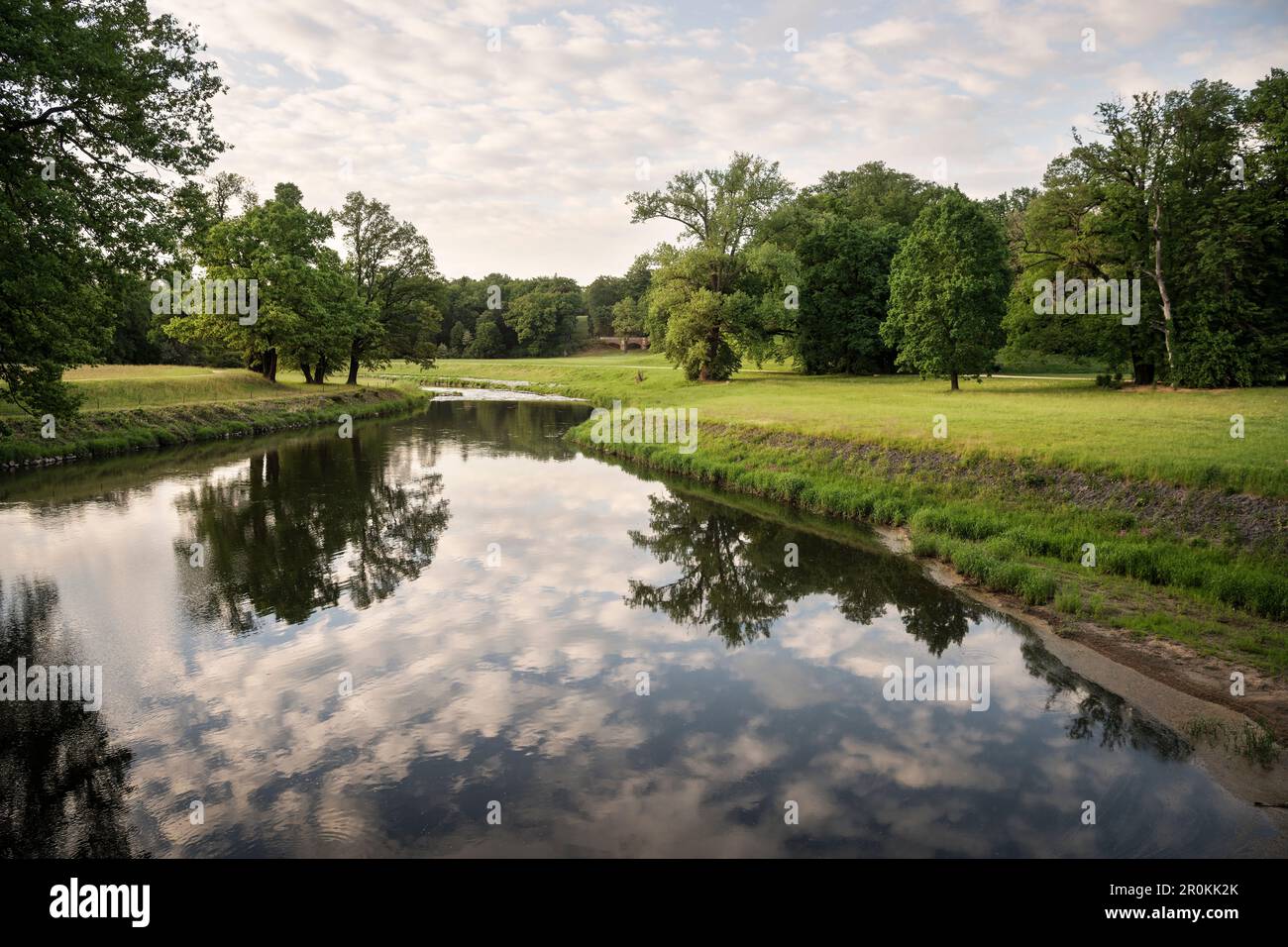 UNESCO World Heritage Muskau Gardens Prince Pueckler Park, Neisse River ...