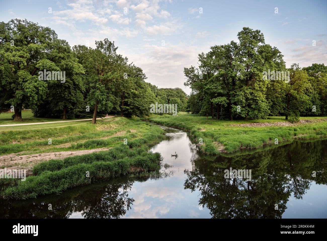UNESCO World Heritage Muskau Gardens Prince Pueckler Park, Neisse River ...