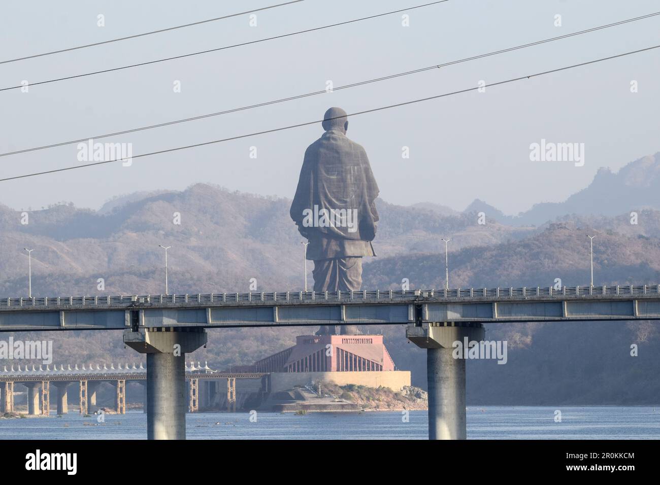 World's tallest statue called Statue of Unity. Sardar Vallabbhai patel statue at Kevadia near ...
