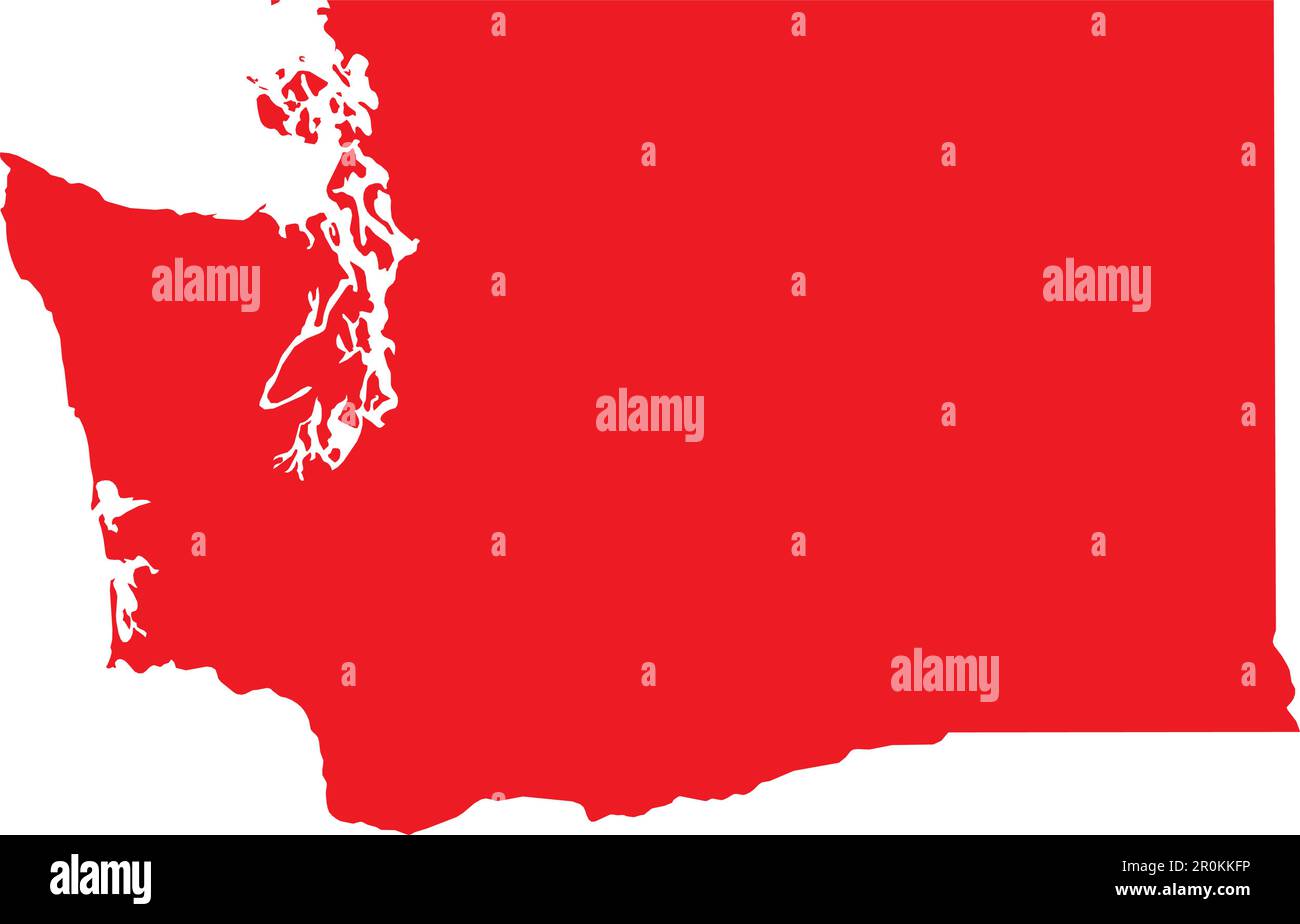 Washington physical map hi-res stock photography and images - Alamy