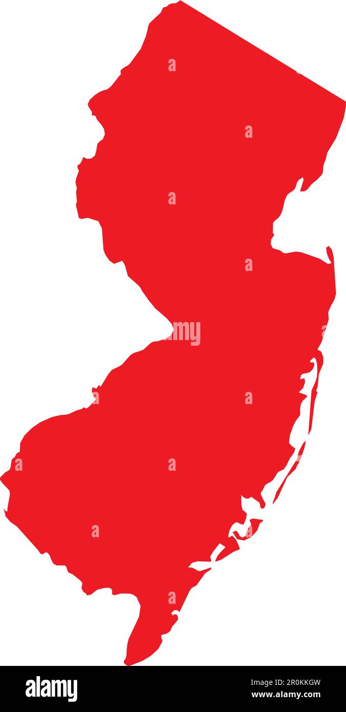 Washington new jersey map hi-res stock photography and images - Alamy
