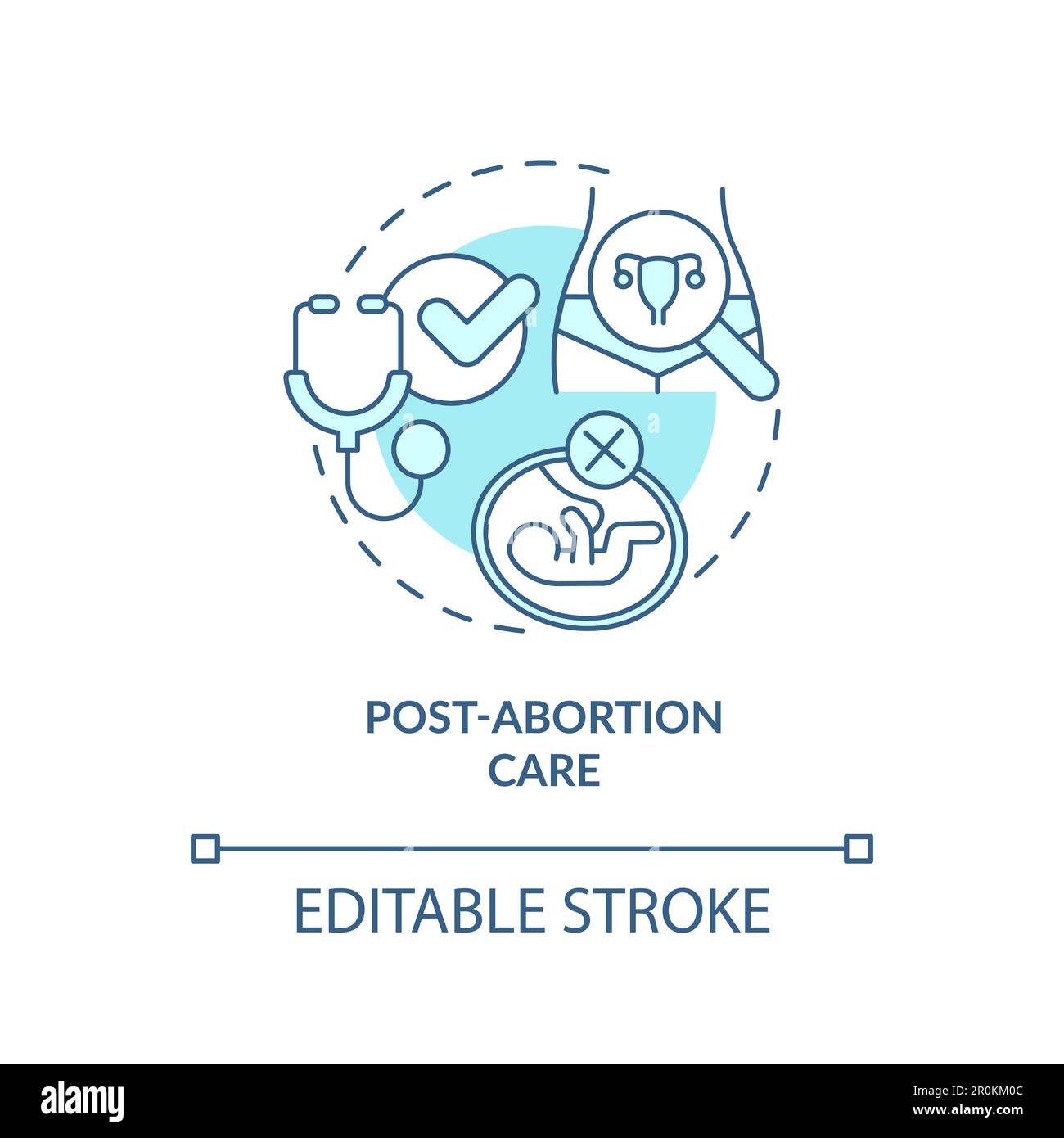 Post abortion care turquoise concept icon Stock Vector Image & Art - Alamy