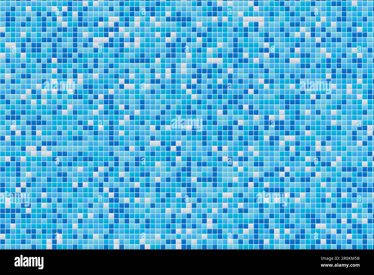 White blue tile bathroom or swimming pool mosaic. Blue tile wall or ...