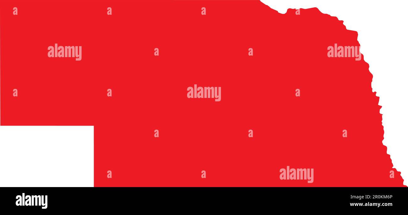 Nebraska contour Stock Vector Images - Alamy