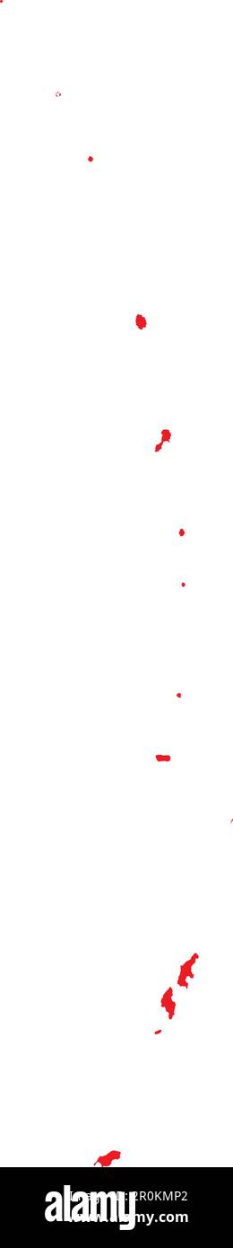 RED CMYK color map of NORTHERN MARIANA ISLANDS, USA Stock Vector Image ...