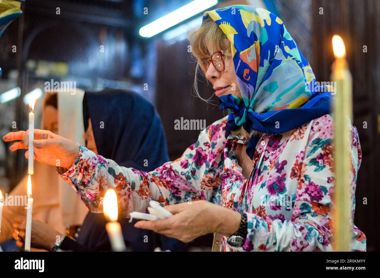 May 8, 2023: Tunis, Tunisia. 08 May 2022. Jewish pilgrims pray at the ...