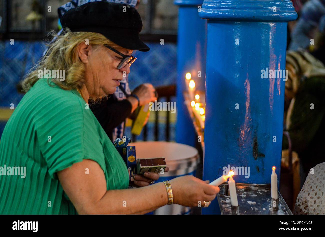 May 8, 2023: Tunis, Tunisia. 08 May 2022. Jewish pilgrims pray at the ...
