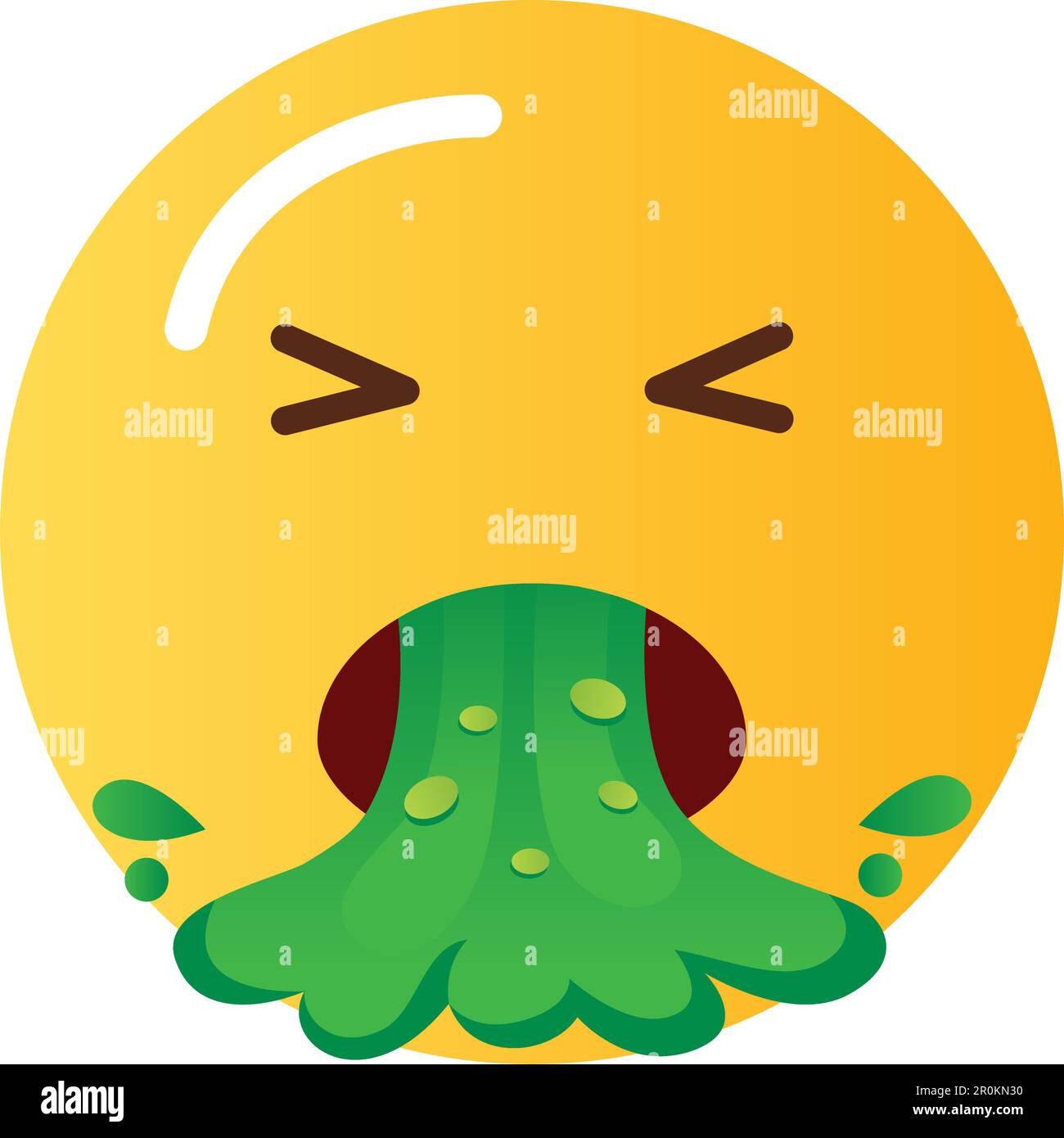 Face Vomiting icon vector image. Suitable for mobile application web ...