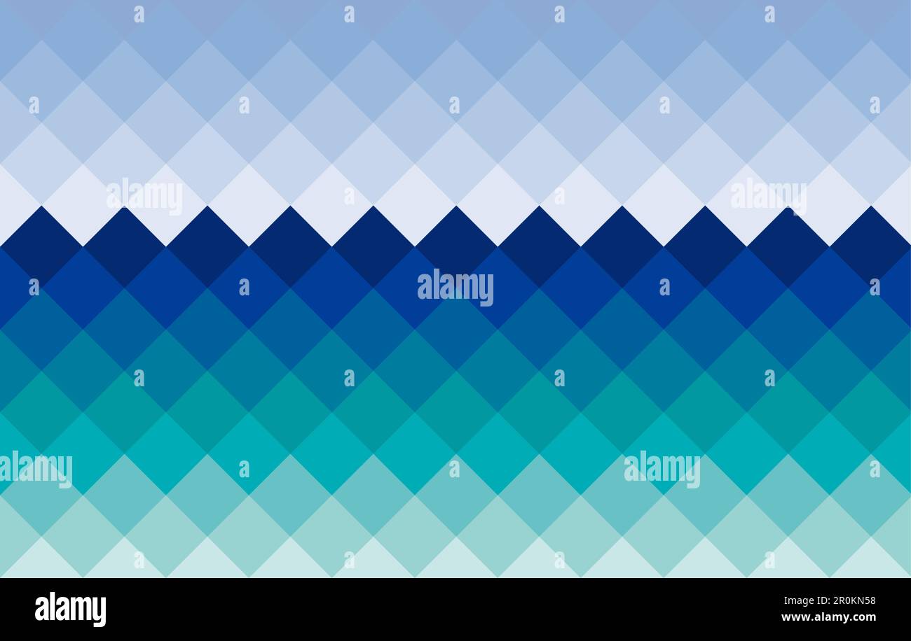 Vector geometric pattern illustration, background with blue squares ...