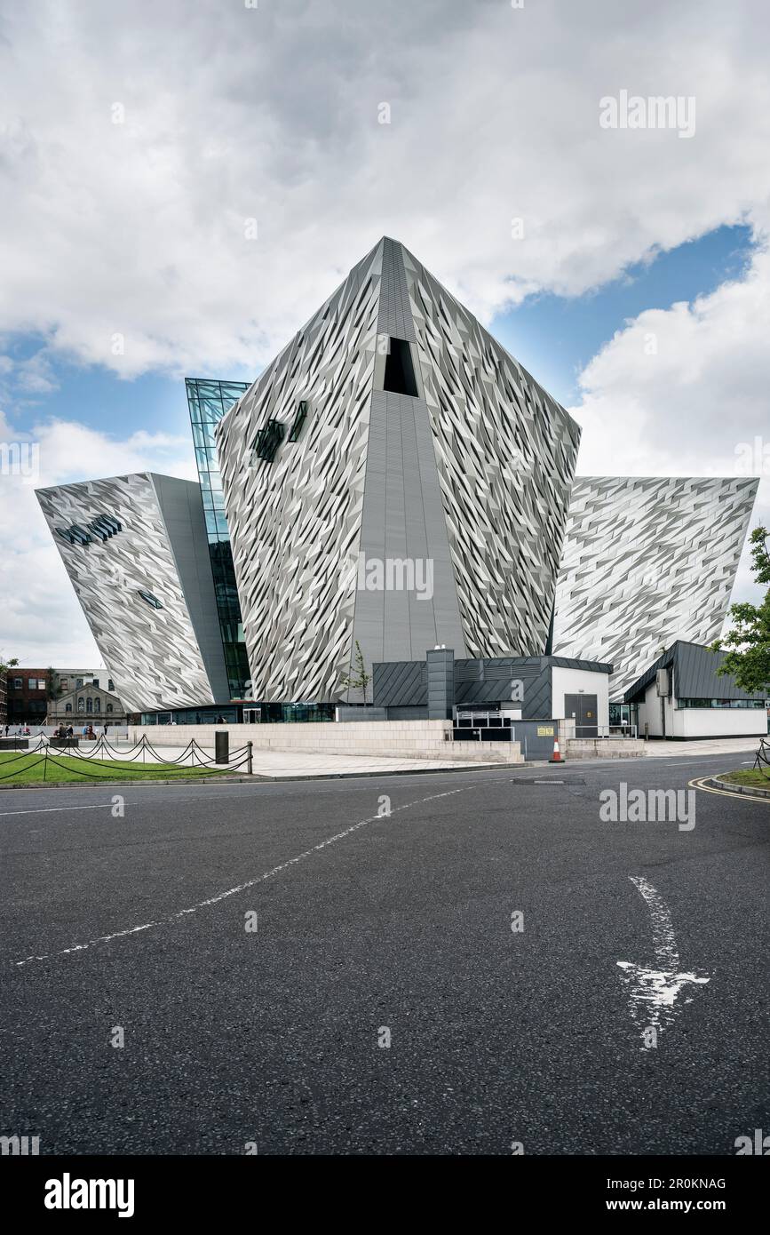 modern architecture of Titanic Exhibition Centre, Belfast, Northern ...