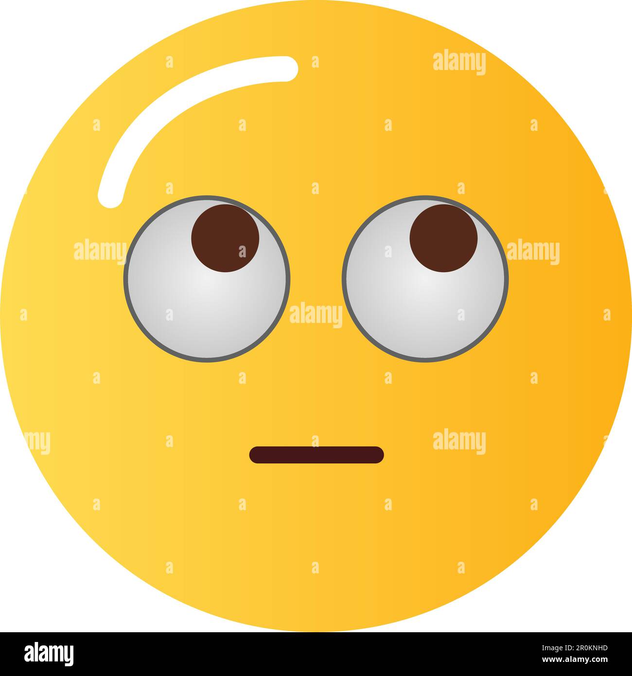 Face with Rolling Eyes icon vector image. Suitable for mobile ...