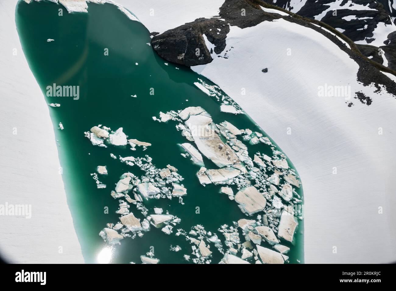 USA, Alaska, Juneau, ariel views of the beautiful Alaskan scenery seen ...