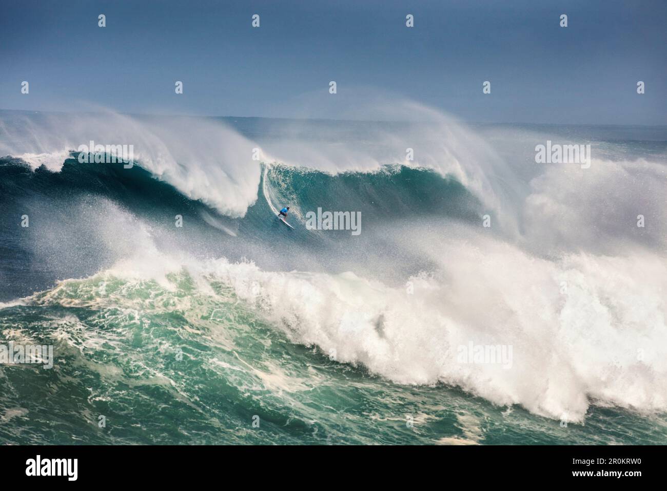 HAWAII, Oahu, North Shore, Eddie Aikau, 2016, surfers competing in the ...