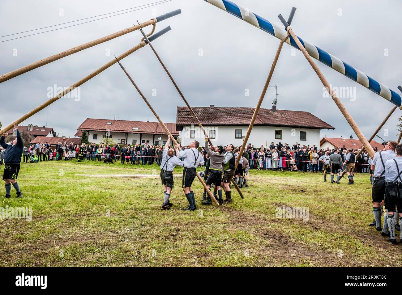 maypole, bavarian tradition, Bavaria, Germany, Europe Stock Photo - Alamy