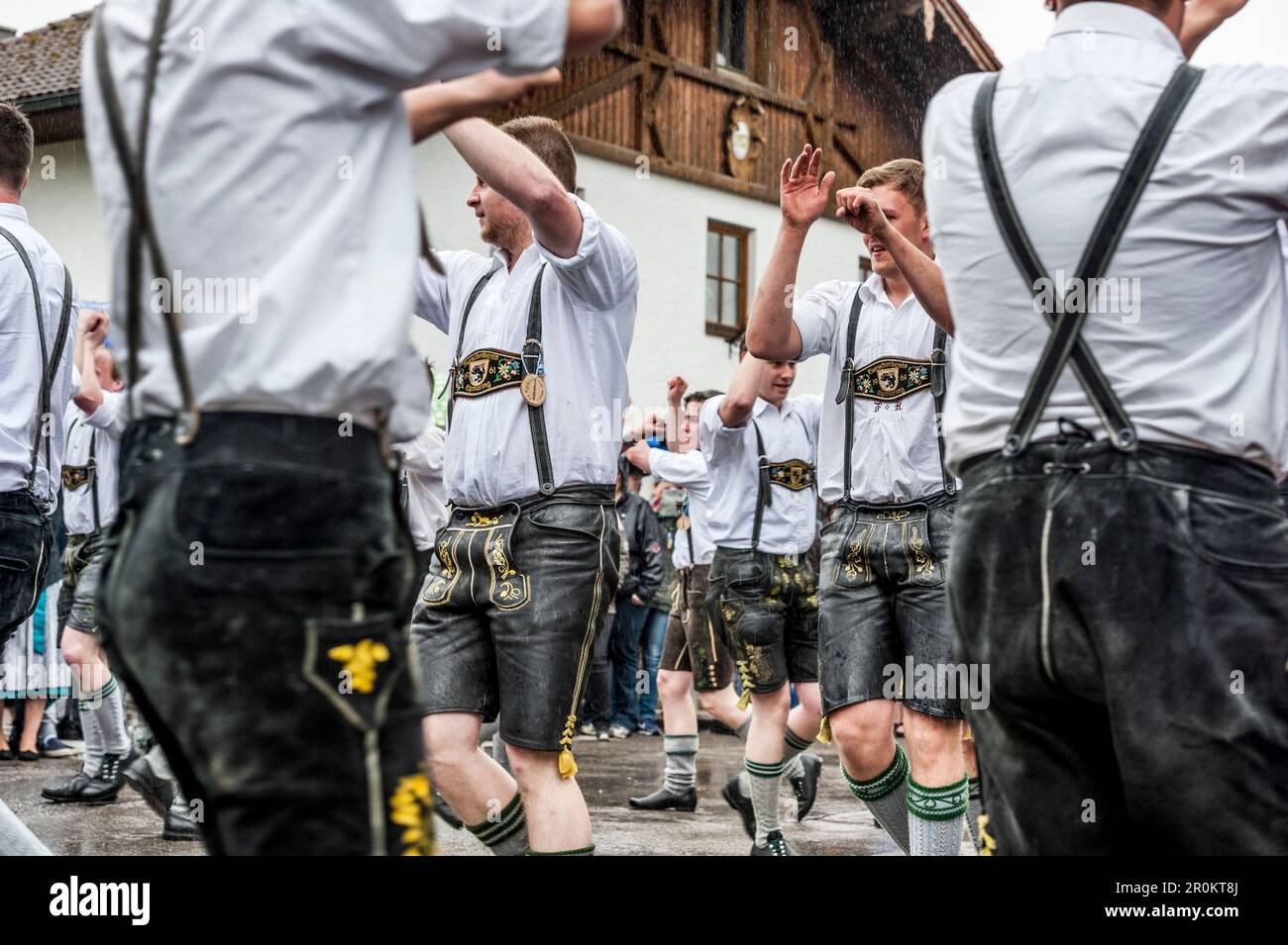 Maypole dancing bavaria hi-res stock photography and images - Alamy