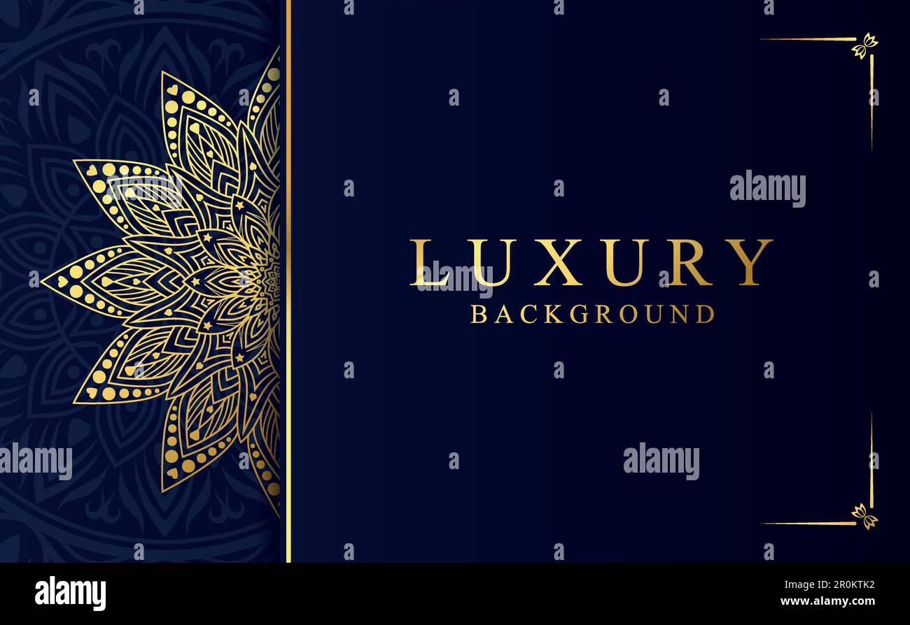 Islamic mandala background in gold color vector Stock Vector Image ...