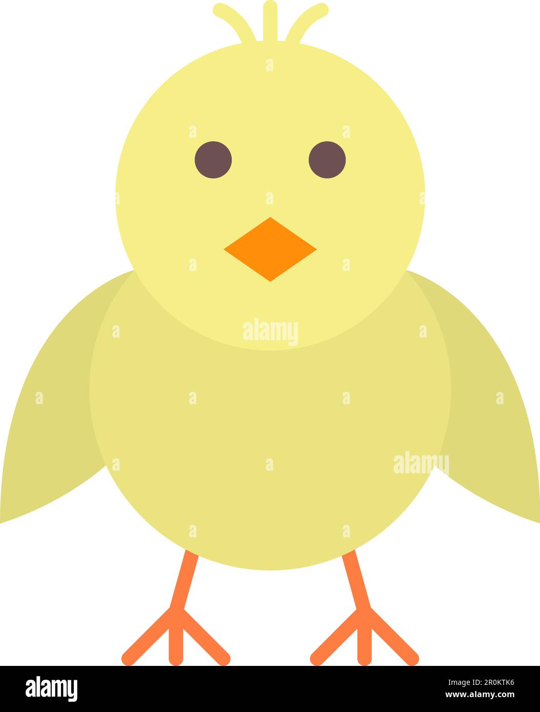 Front-Facing Baby Chick icon vector image. Suitable for mobile ...