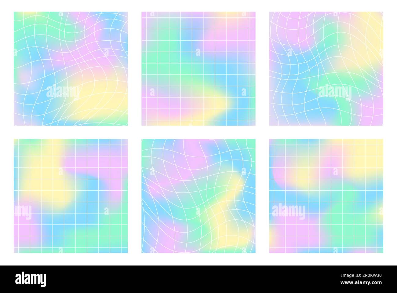 Vector set of mesh gradient backgrounds Stock Vector Image & Art - Alamy