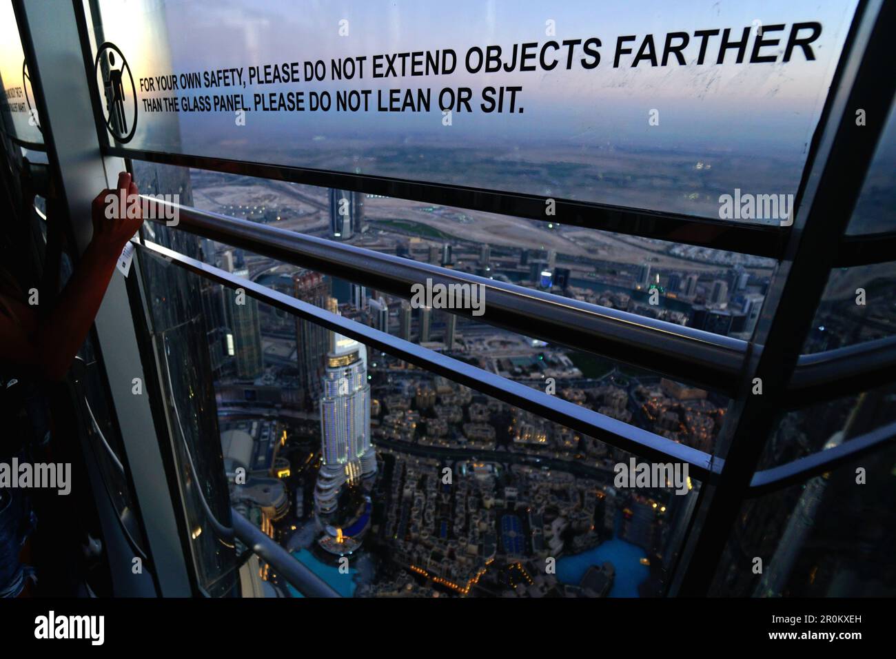 At the Top Sky, Burj Khalifa, View, Observation Deck, Level 148, 555 Meter, Dubai, UAE, United ...
