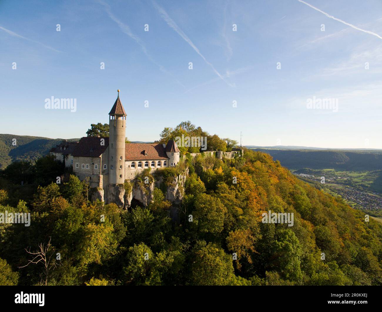 Castle ruin Burg Teck, Owen, Swabian Alb, Baden-Wuertemberg, Germany ...