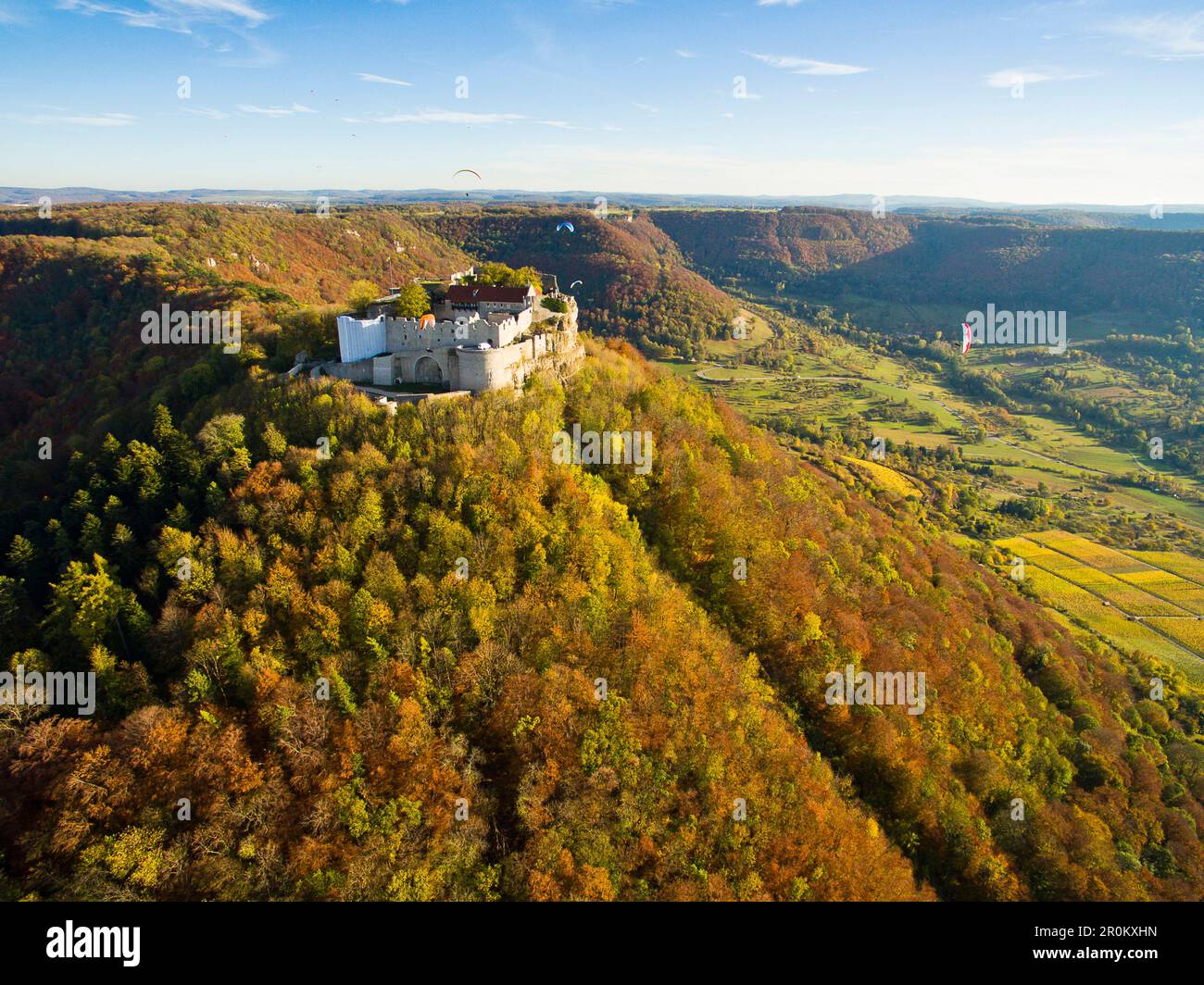 Castle ruin Hohenneuffen, Swabian Alb, Baden-Wuertemberg, Germany Stock ...