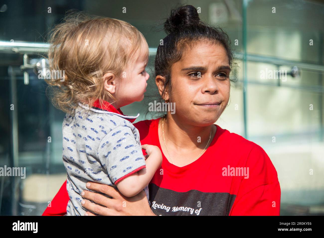 Stanley Inman’s sister Tianna Austin and mother Constance Moses during ...