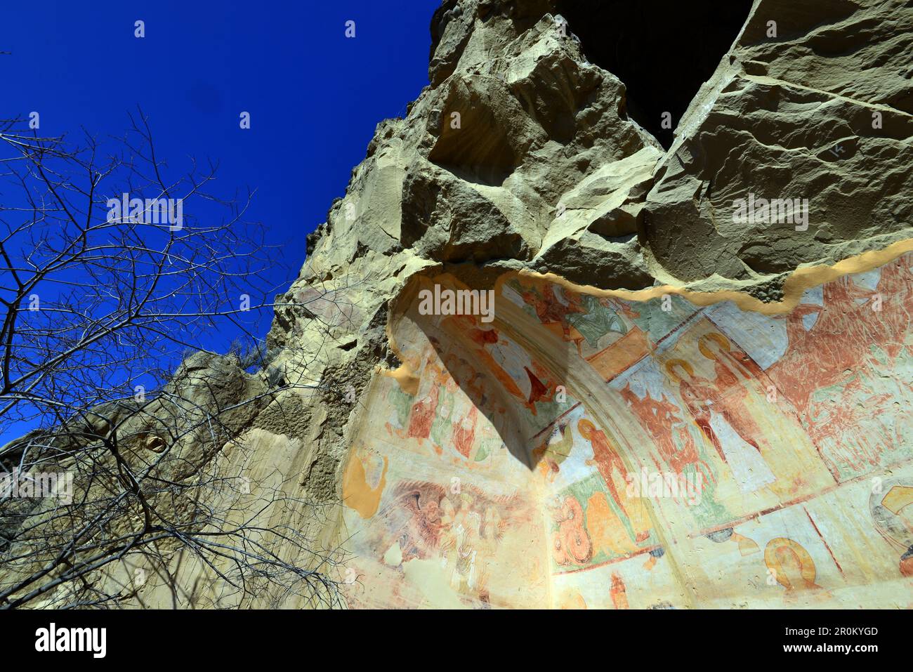 Cave Udabno at Monastary Davit Gareja, Kachetien, Georgia Stock Photo ...