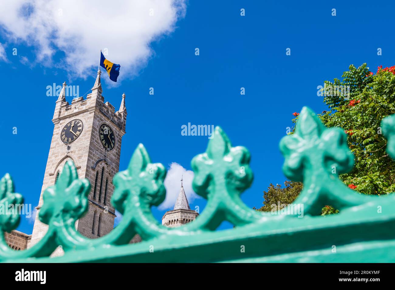 Clock Tower, Parliament Building, Bridgetown, Barbados, Caribbean ...